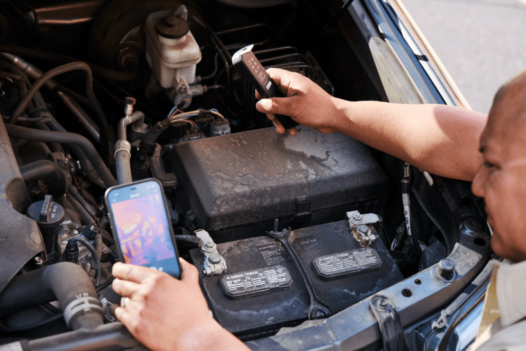 Câmera térmica com conectividade sem fio para dispositivos inteligentes ...